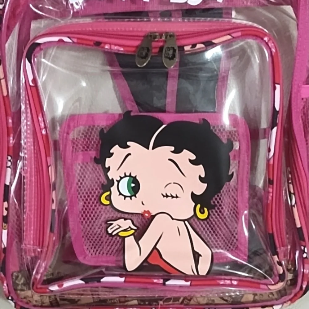 Betty Boop | Bags | Betty Boop Large Clear Backpack | Poshmark